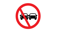 No overtake sign - Dubai Traffic Signs| smashplus